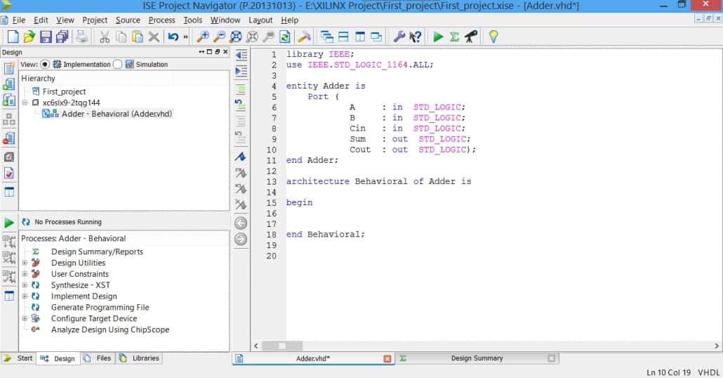 آشنایی با نرم‌افزار ISE Design Suite - گروه مهندسی فراد اندیش