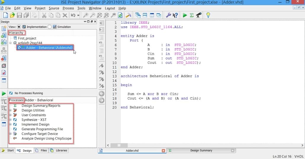 آشنایی با نرم‌افزار ISE Design Suite - گروه مهندسی فراد اندیش